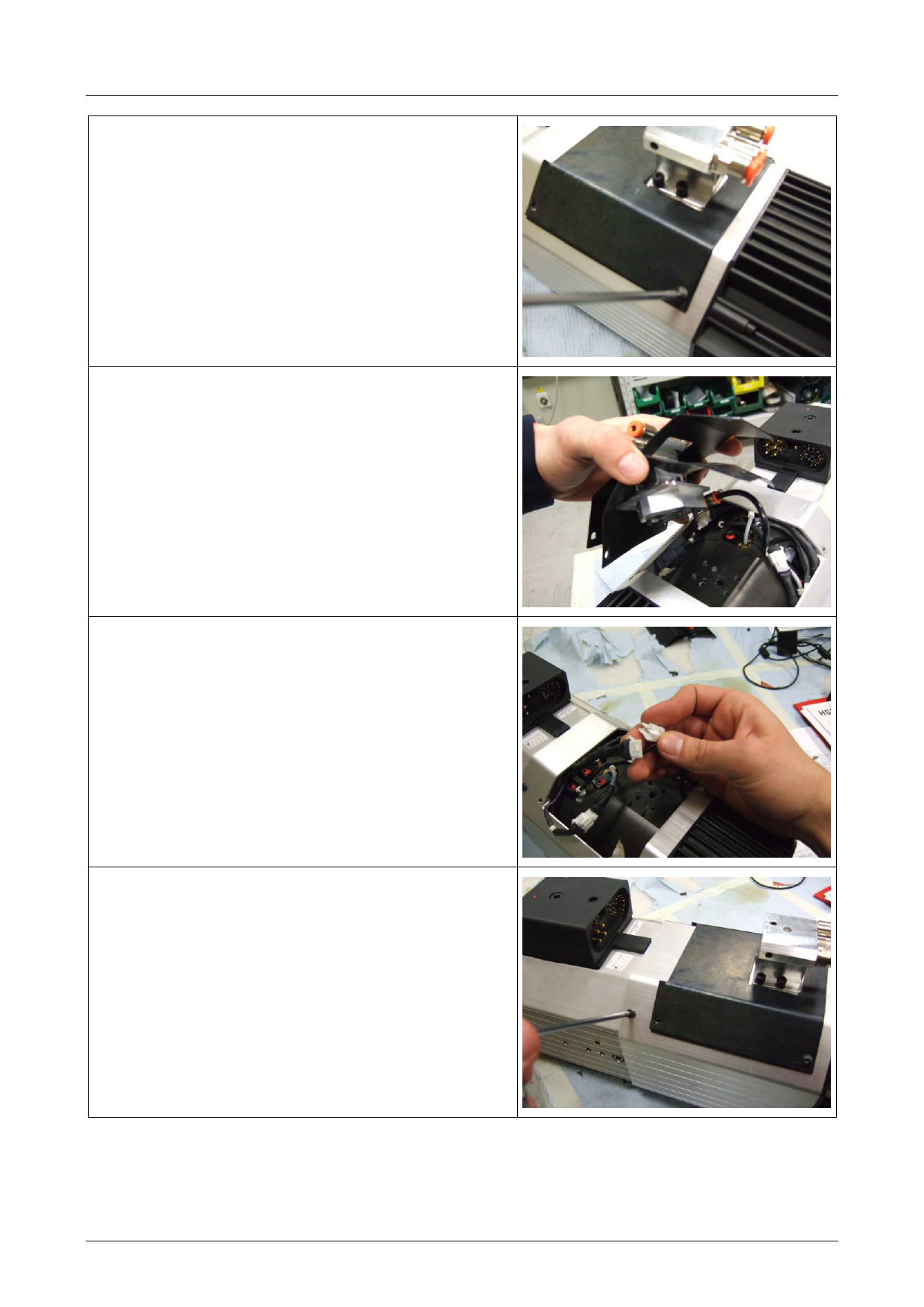 M4x12 rounded head screws 2 from the cover Carefully (Page 151 / 183) HSD Spindle Instructions ...